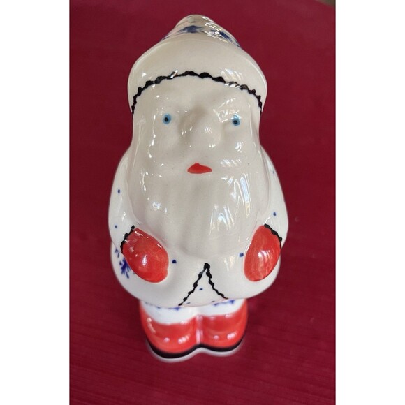 Polish Pottery | Holiday | Polish Pottery Santa Claus Statue Hand ...